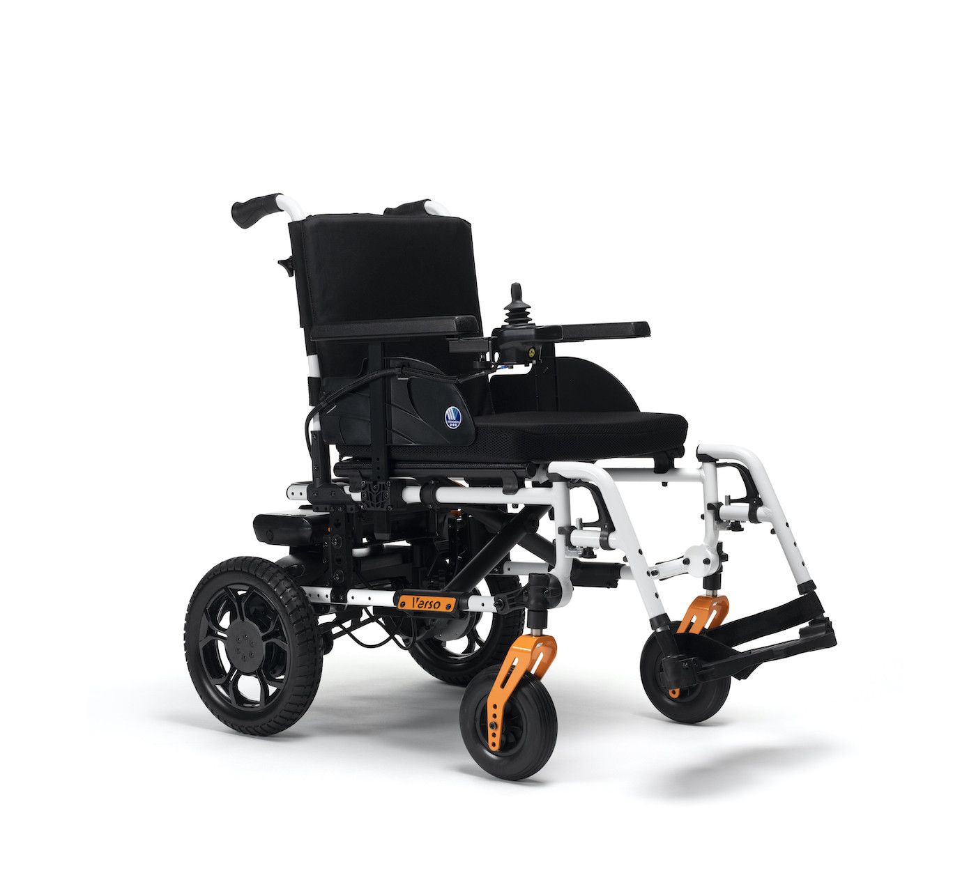 VERMEIREN VERSO Elektrorollstuhl 2-in-1, Lagerversion Weiss-Orange